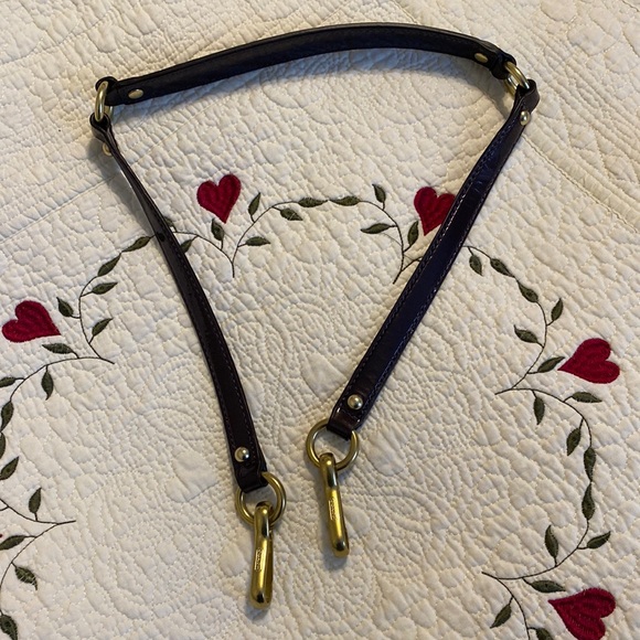 Coach | Bags | Coach Replacement Strap Plum Patent Leather With Gold ...